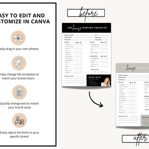 House Hunting Checklist | Real Estate Agent Marketing Flyer | Editable ...