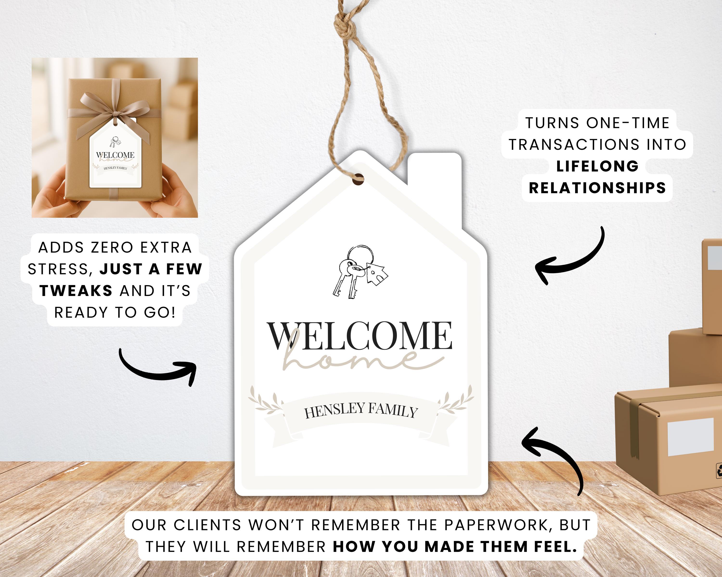 Welcome Home Real Estate Greeting Card | Real Estate Agent Card ...