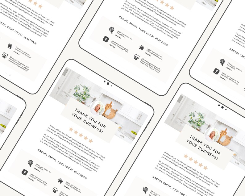 Client Review Request Flyer Real Estate Agent Marketing - Etsy