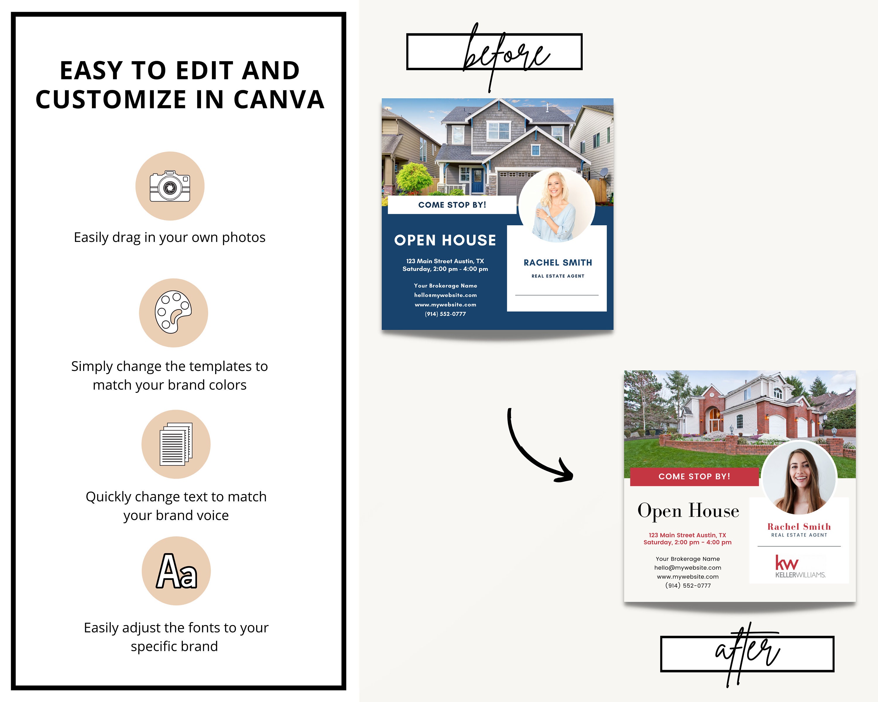 20 Open House Social Media Posts | Real Estate Listing Updates | Open ...