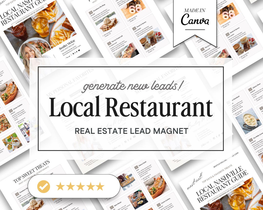 Restaurant Guide Real Estate | Community Guide | Real Estate Local ...