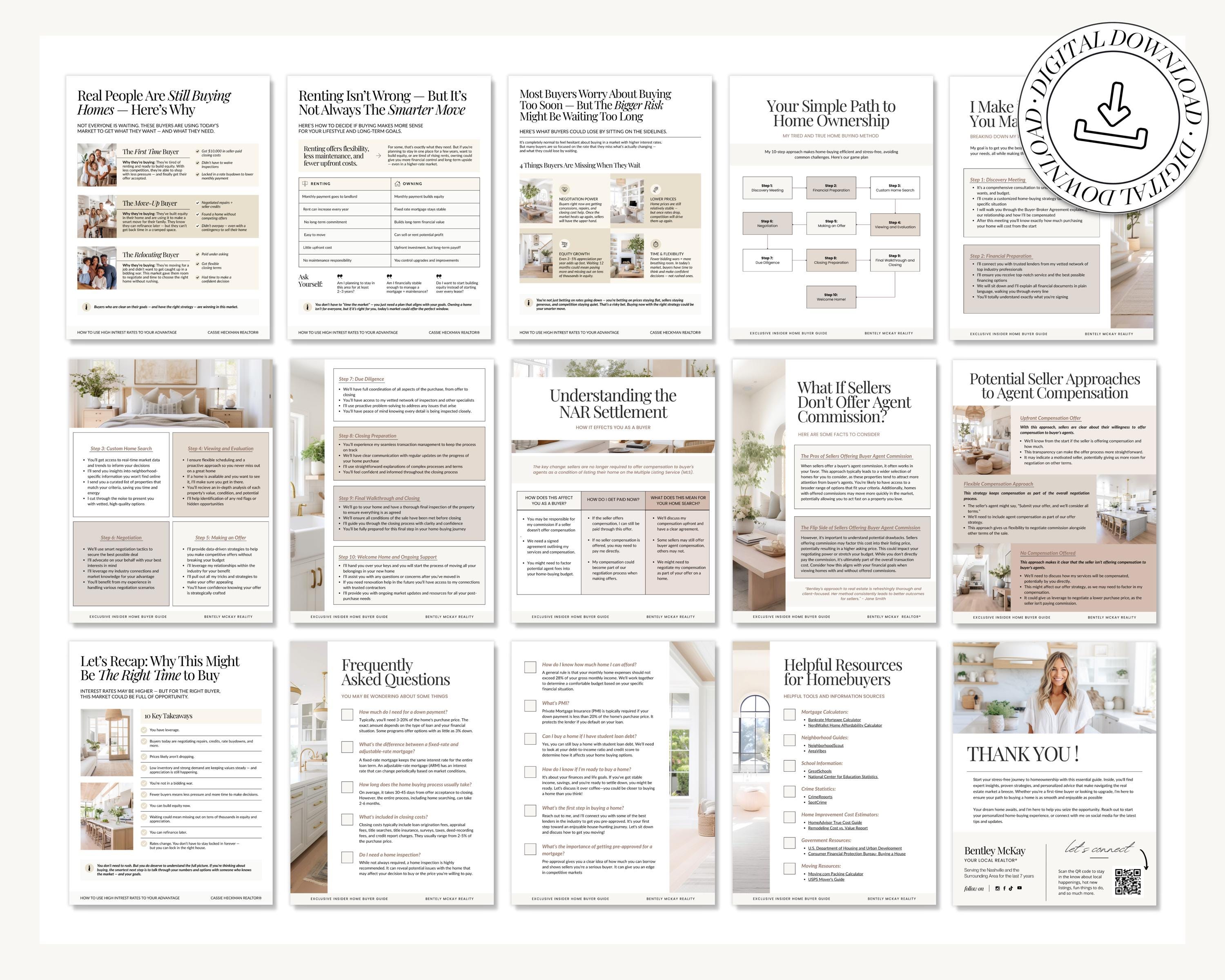 2026 Home Buyer Planning Guide Canva Template - Etsy