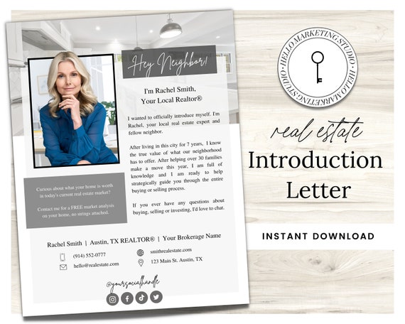 Real Estate Introduction Flyer Real Estate Marketing Canva - Etsy