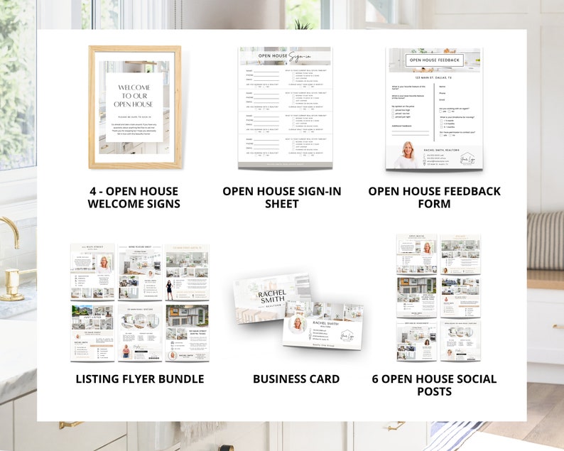 Open House Bundle Real Estate Marketing Materials Open - Etsy