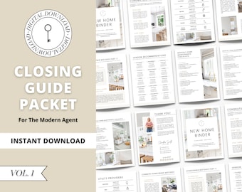 Real Estate Client Closing Guide Exit Packet New Home Binder - Etsy