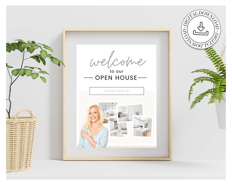 Printable Open House Real Estate Welcome Sign Real Estate - Etsy