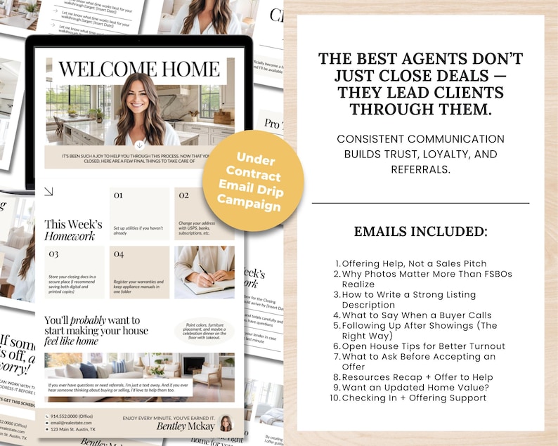 Email Drip Campaign Nurture System | Buyer Seller Lead Email Templates ...