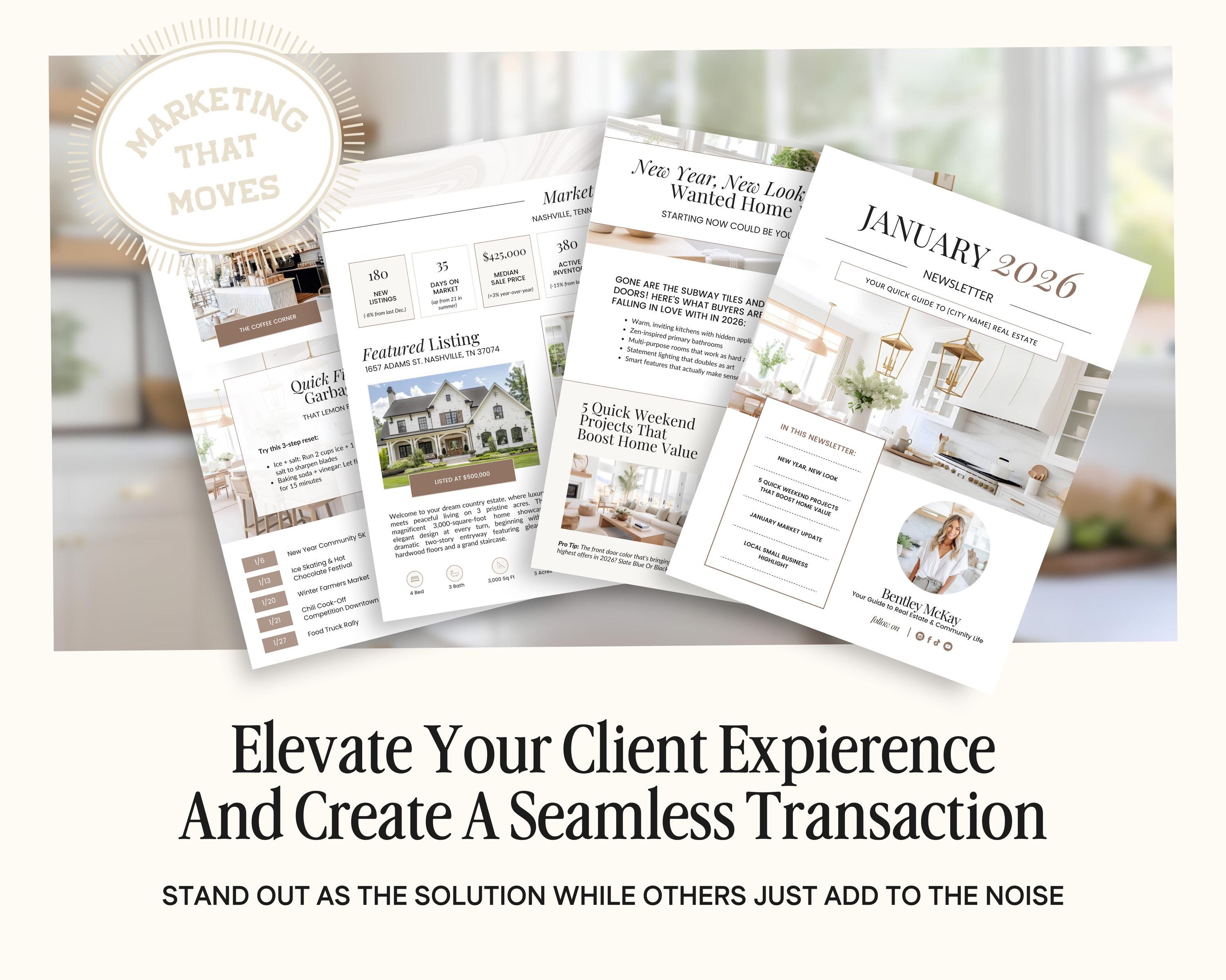 January Real Estate Newsletter | Real Estate Marketing | Email ...