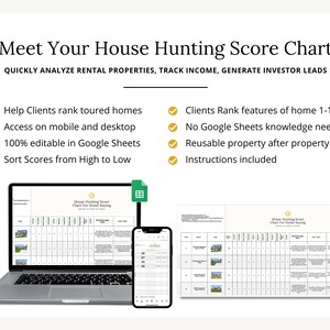 House Hunting Score Chart | House Hunting Schedule | Home Buyer Ranking ...