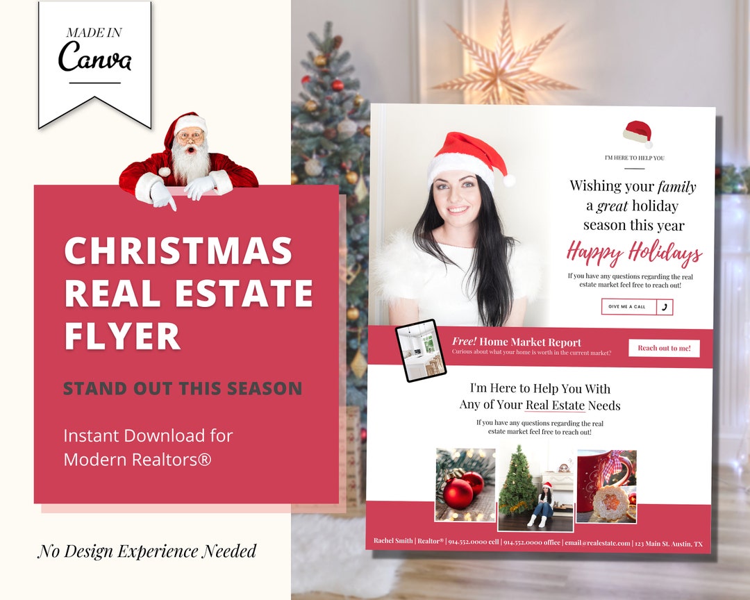Christmas Real Estate Flyer | Sphere Real Estate Flyer | Real Estate ...