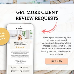 Client Review Request Textable Card | Real Estate Agent Marketing ...