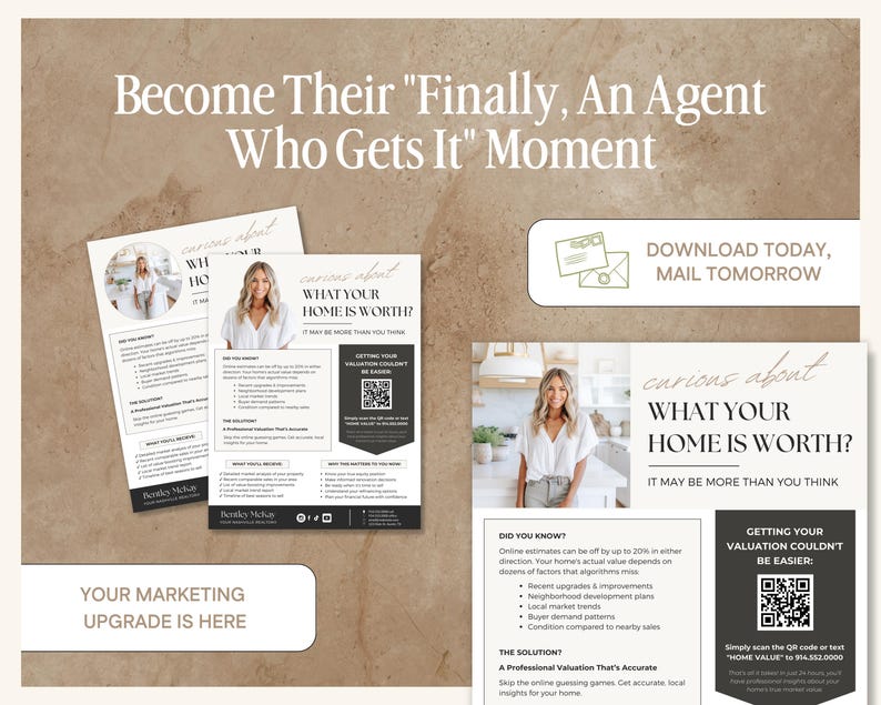 Home Value Marketing Flyer | Real Estate Canva Template | CMA Property ...