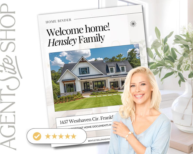 Closing Day Binder Template | New Homeowner Welcome Packet | New ...