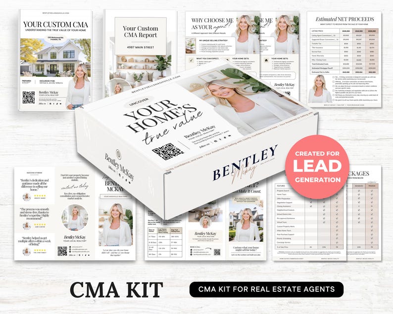 CMA Kit for Real Estate Agents | Real Estate CMA | Listing Presentation ...