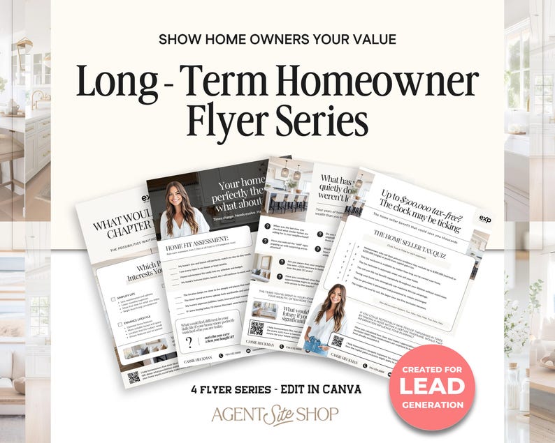 Long Term Homeowner Flyer Series | Canva Real Estate Neighborhood ...