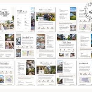 Neighborhood Guide | Community Guide | Real Estate Local Guide Template ...