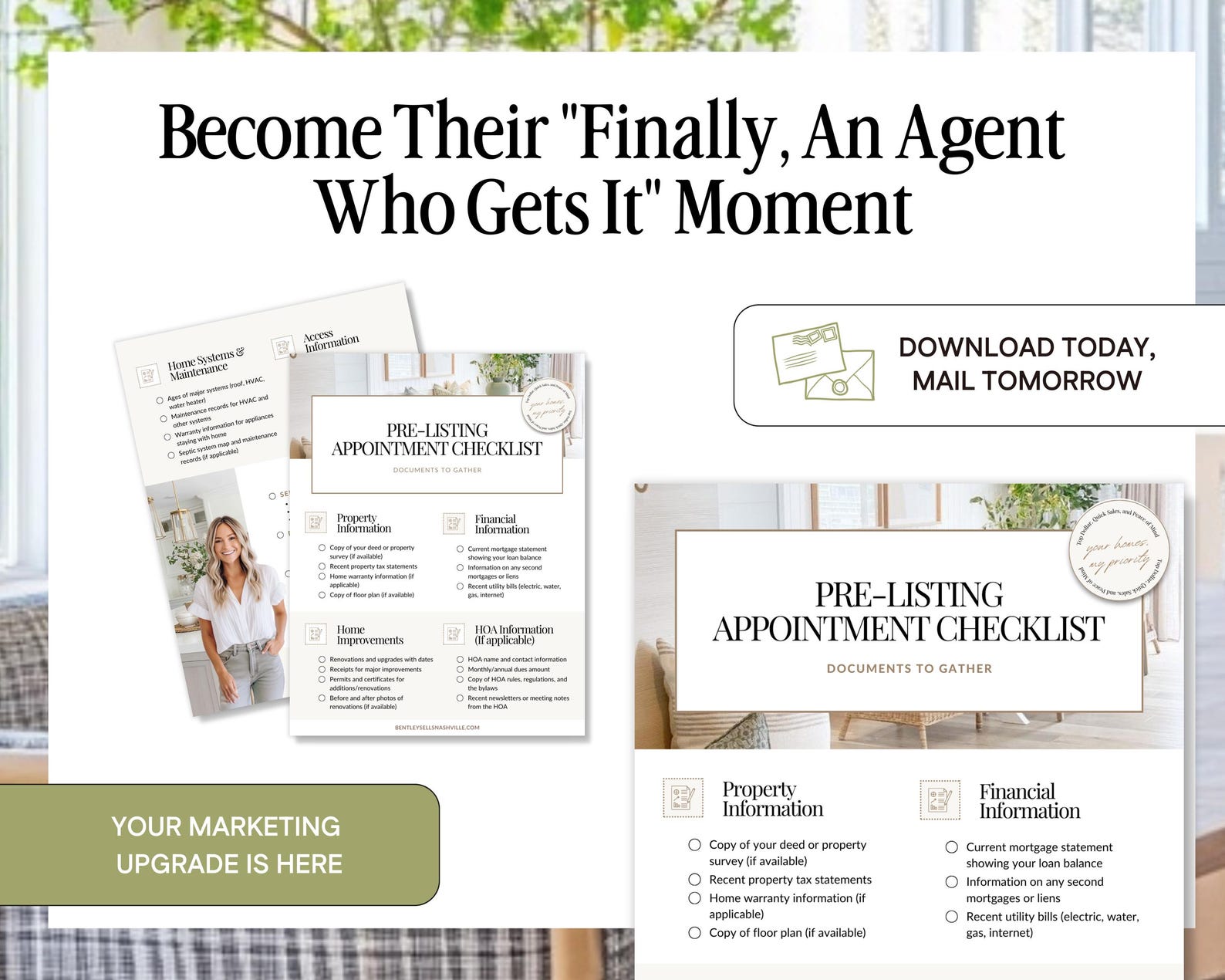 Pre-listing Appointment Checklist | Listing Presentation Prep | Canva ...