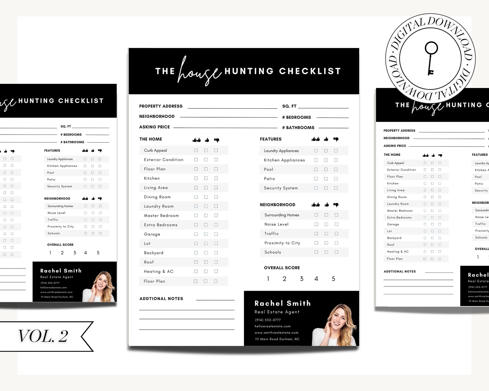 House Hunting Checklist | Real Estate Agent Marketing Flyer | Editable ...