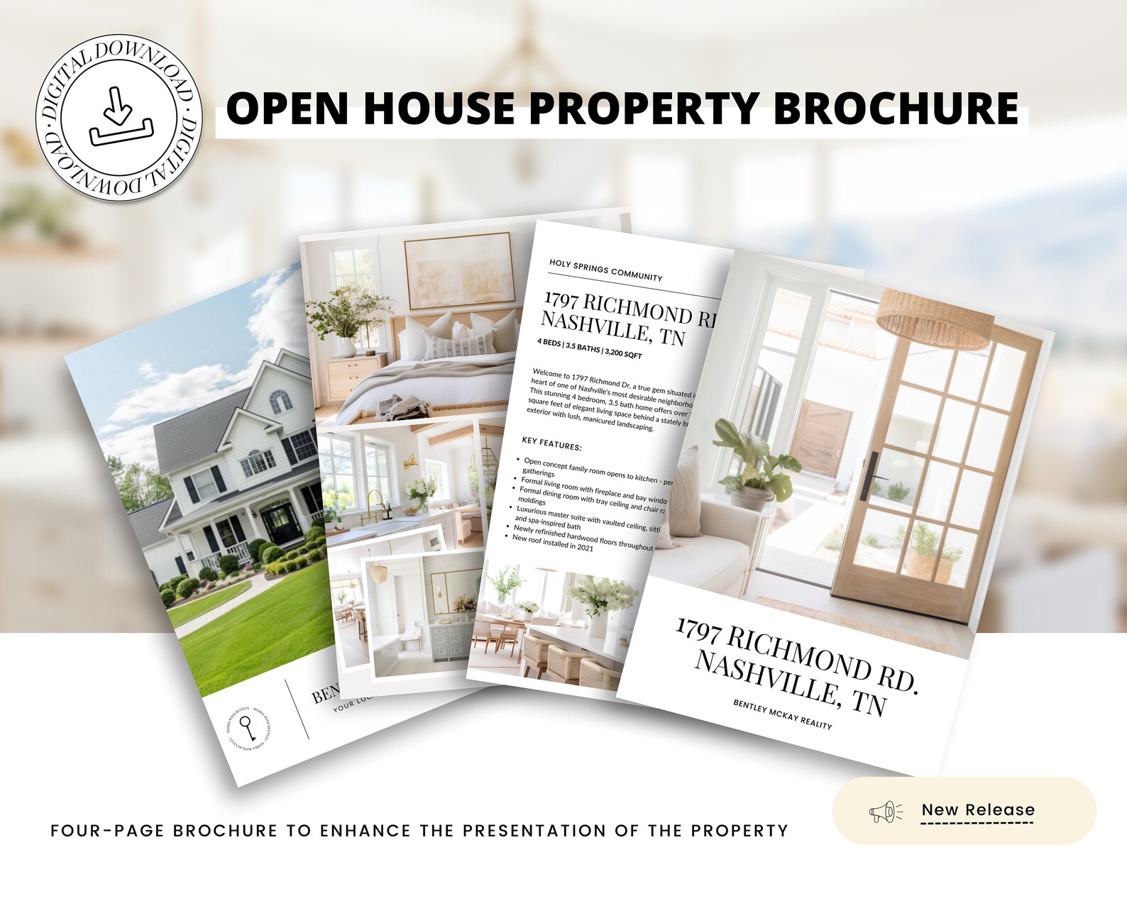 Real Estate Brochure | Property Brochure | Open House Brochure | for ...