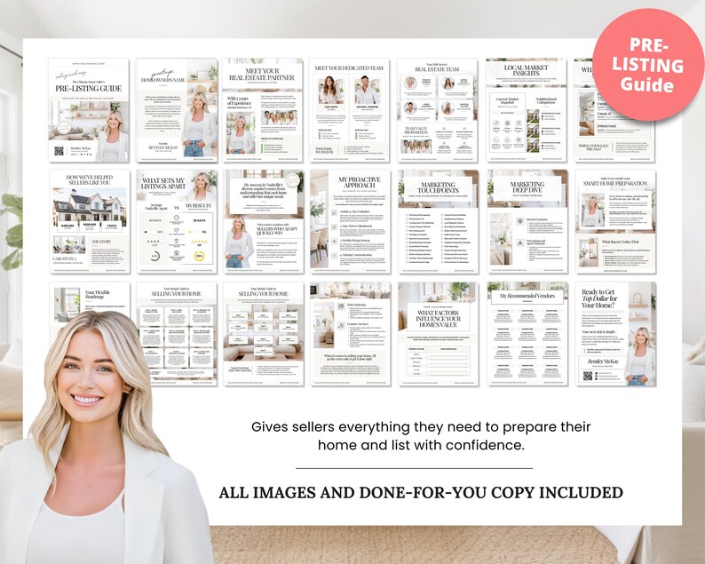 Pre-listing Kit for Real Estate Agent, Pre-listing Box Cover, Pre ...