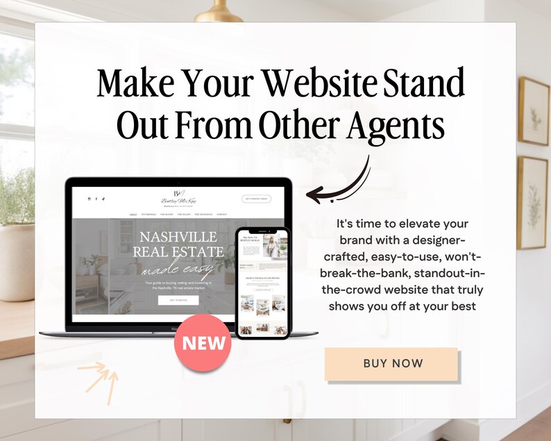 Real Estate Canva Website Template | Real Estate Agent Website Template ...