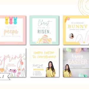 Easter Real Estate Instagram Posts | Real Estate Agent Marketing Canva ...