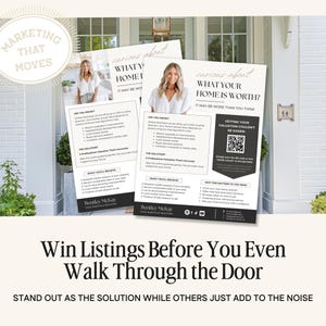 Home Value Marketing Flyer | Real Estate Canva Template | CMA Property ...