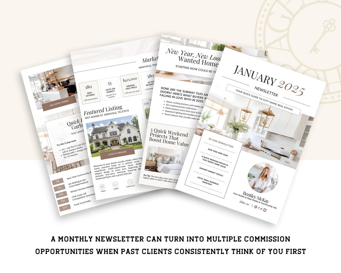 Real Estate January Newsletter | Real Estate Marketing | Real Estate ...