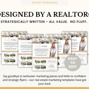 Fall Real Estate Flyer | Real Estate Marketing | Canva Template | Real ...