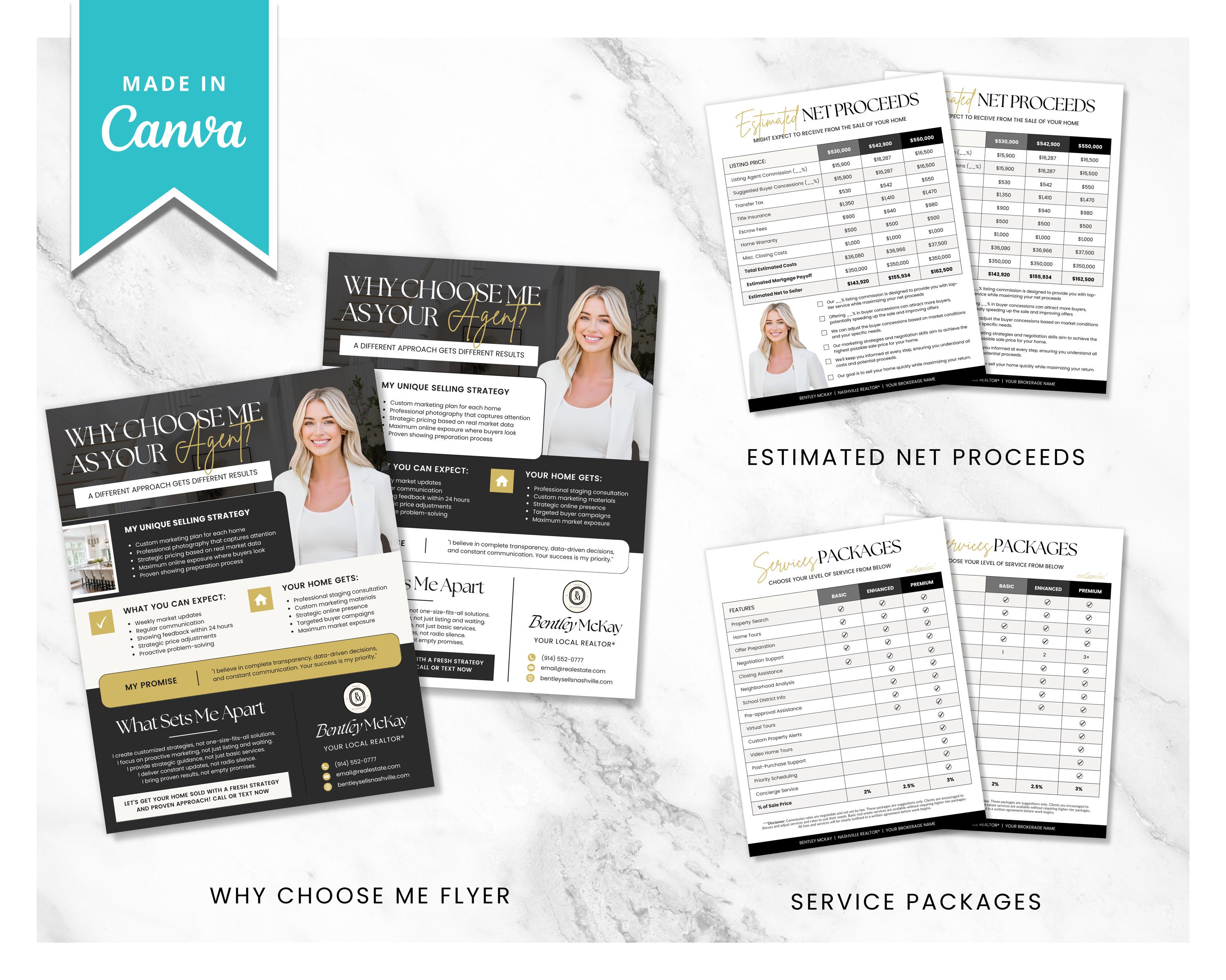 CMA Kit for Real Estate Agents | Real Estate CMA | Listing Presentation ...