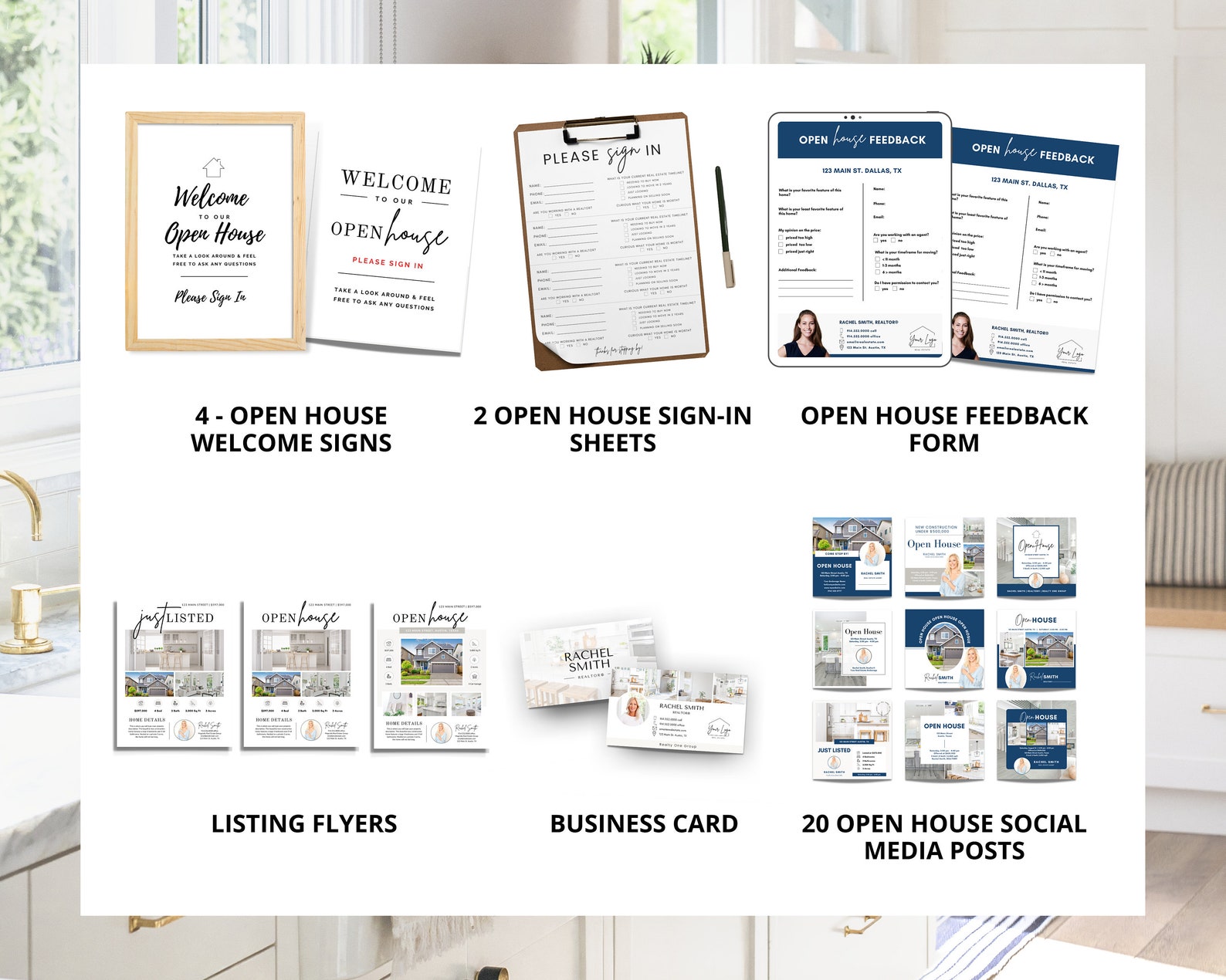 Open House Bundle | Real Estate Marketing Materials | Open House Sign ...