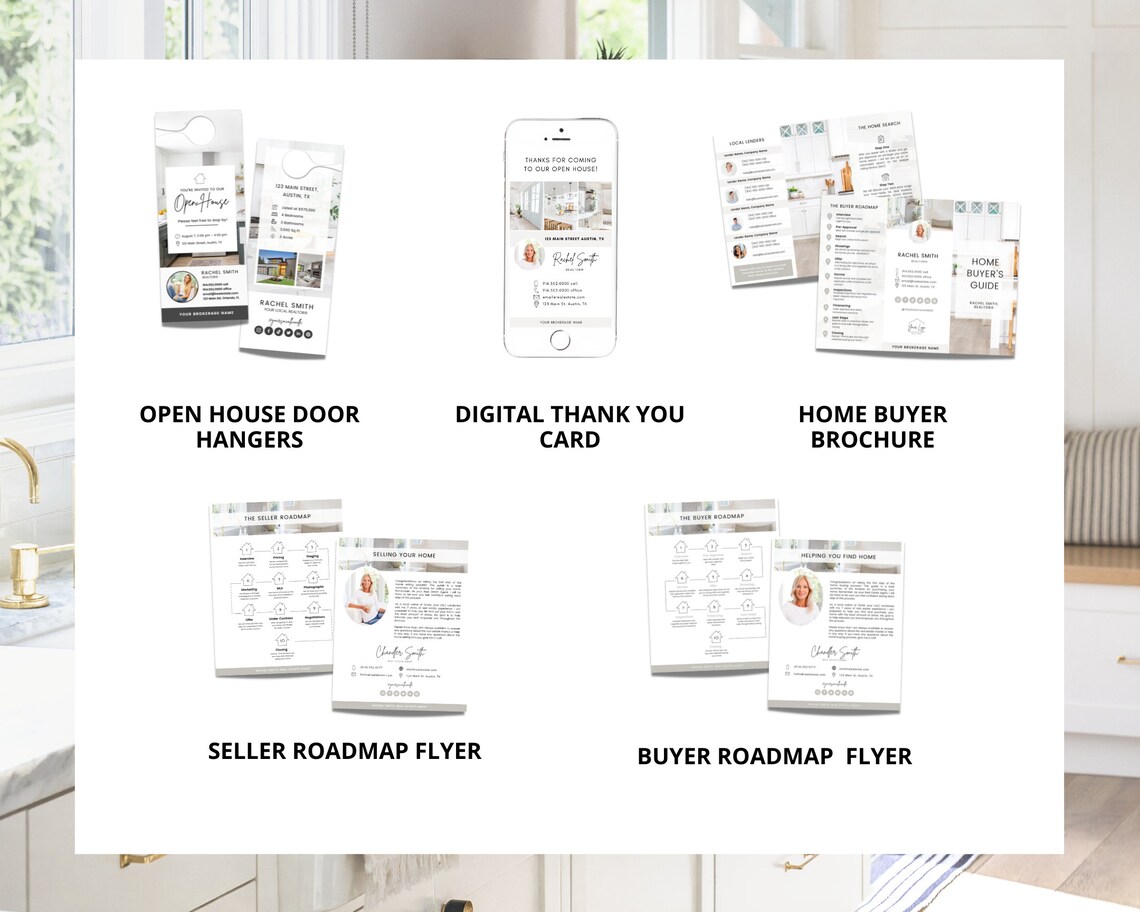 Open House Bundle Real Estate Marketing Materials Open | Etsy