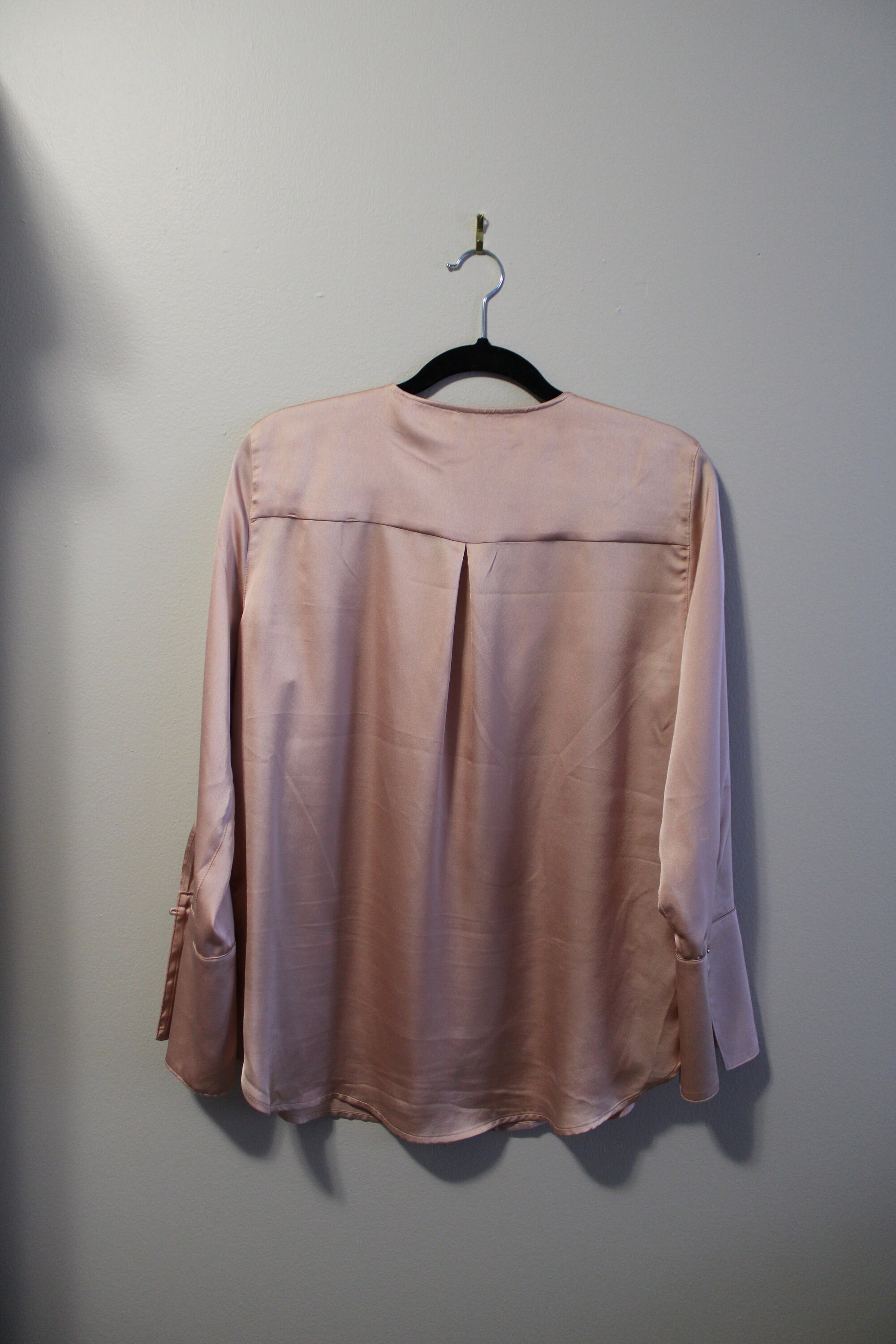 Dynamite Pink Satin Blouse - Etsy