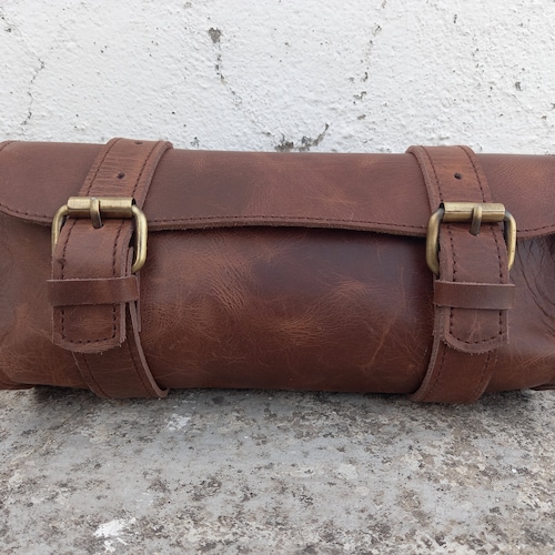 Bicycle Saddle Bag Brown Vintage Leather Tool Bag Motorcycle - Etsy