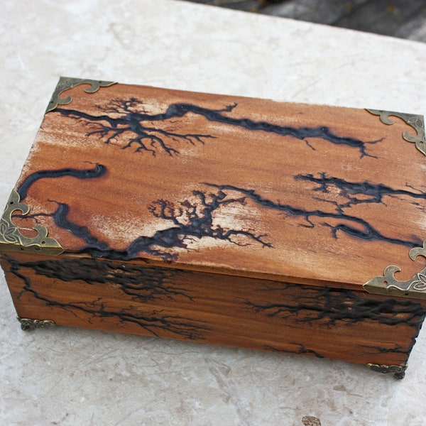Lightning Wood Box - Etsy