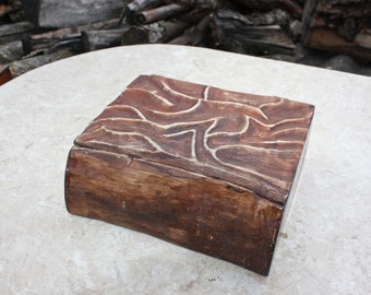 Wooden Box Rustic Box Natural Box Art Wooden Box Jewelry - Etsy