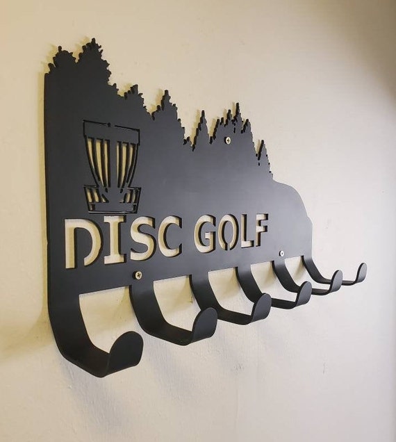 Disc Golf Wall Decor Rack / Disc Golf Wall Art / Disc Golfing | Etsy ...