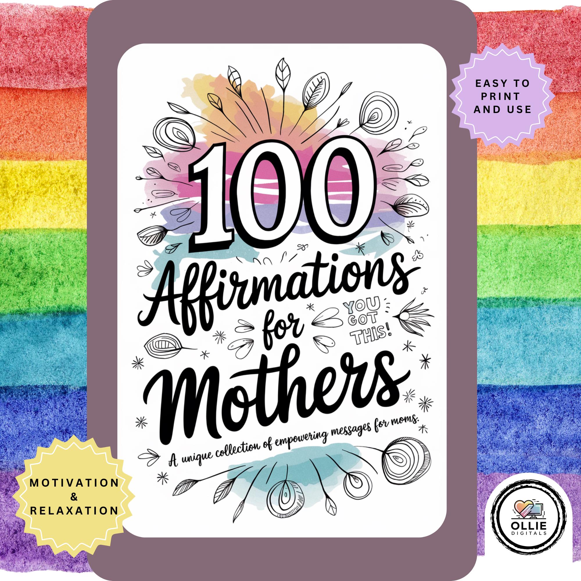 100 New Years Self-love Affirmation Coloring Pages Inspirational ...
