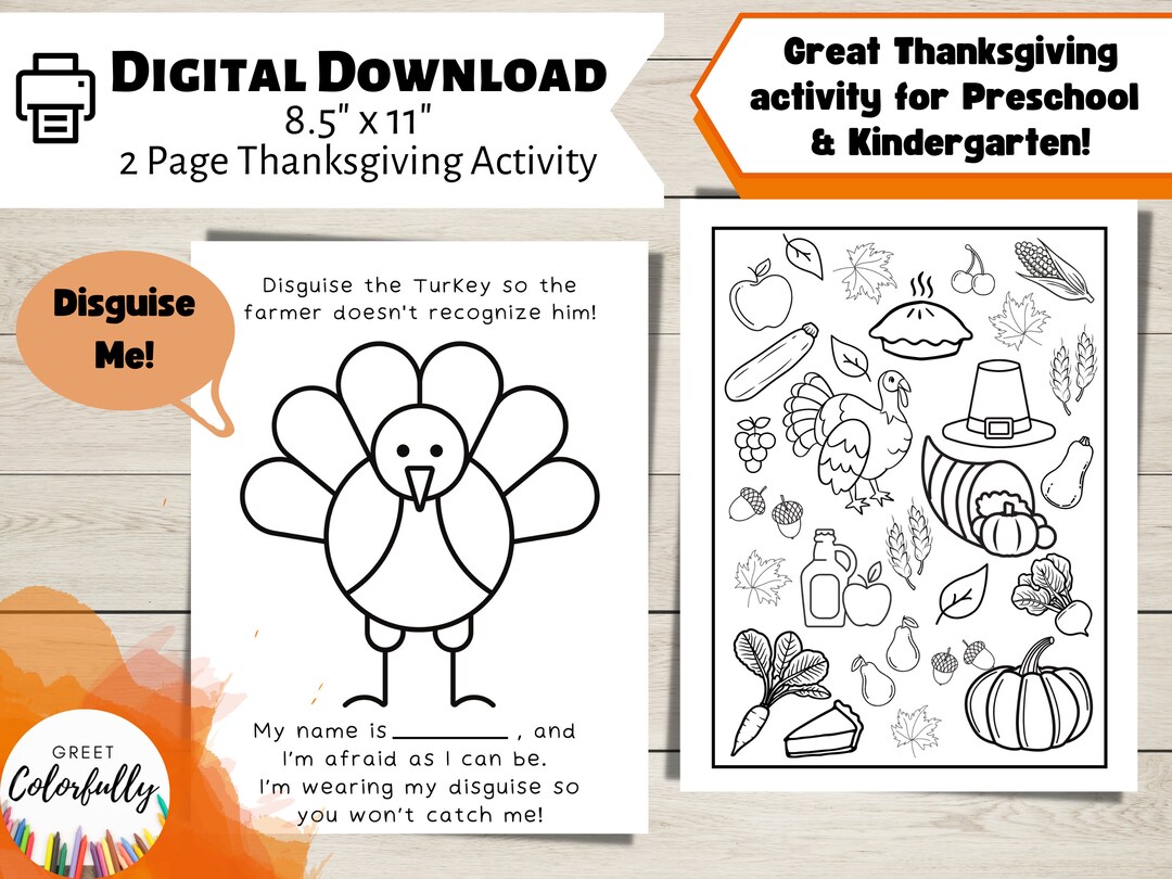 Disguise A Turkey, Thanksgiving Activity, Kids Fall Activities ...