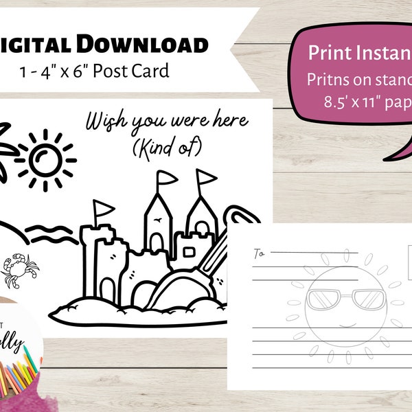 Beach Postcard - Etsy