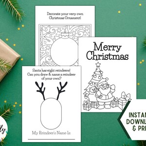 Christmas Coloring Pages, Kids Christmas Activities, 12 Days of ...