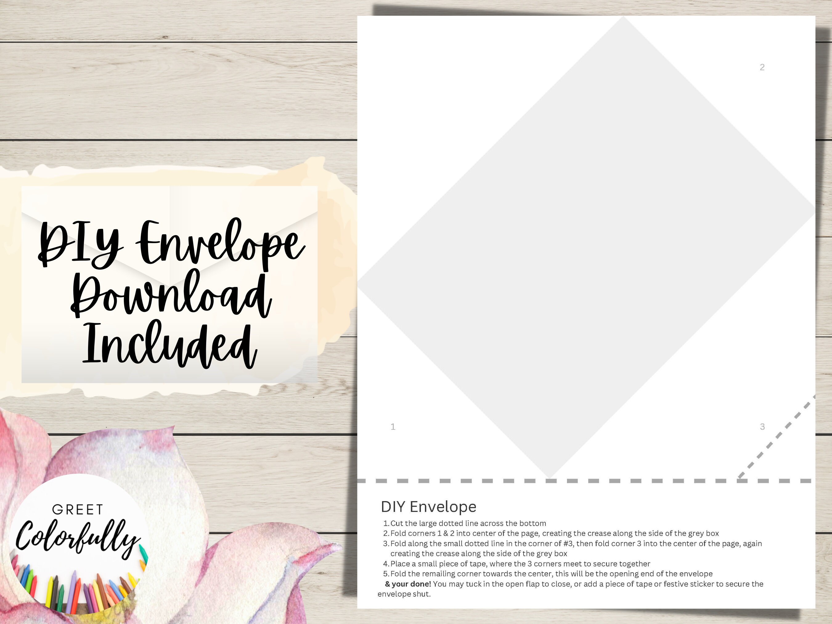 Printable Birthday Card, DIY Coloring Card, Flowers and Floral ...