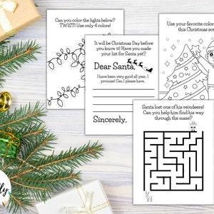 Christmas Coloring Pages, Kids Christmas Activities, 12 Days of ...