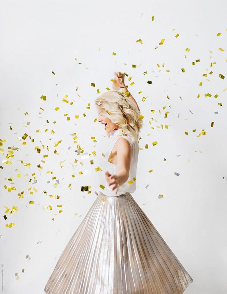 60 Gold Confetti, Overlays Collection, Confetti Overlays Bundle. BEST ...