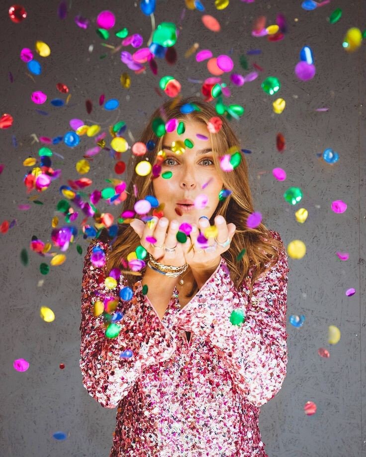 80 Confetti ,confetti Photo PNG Overlay Pack, Party Popper Colourful ...