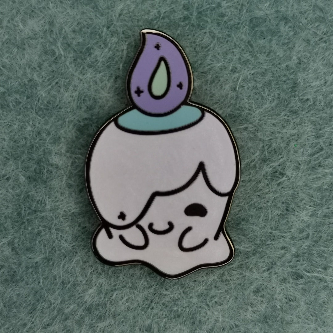 B GRADE Candle in the Night Hard Enamel Pin_pokemon_ghost Type_lapel ...