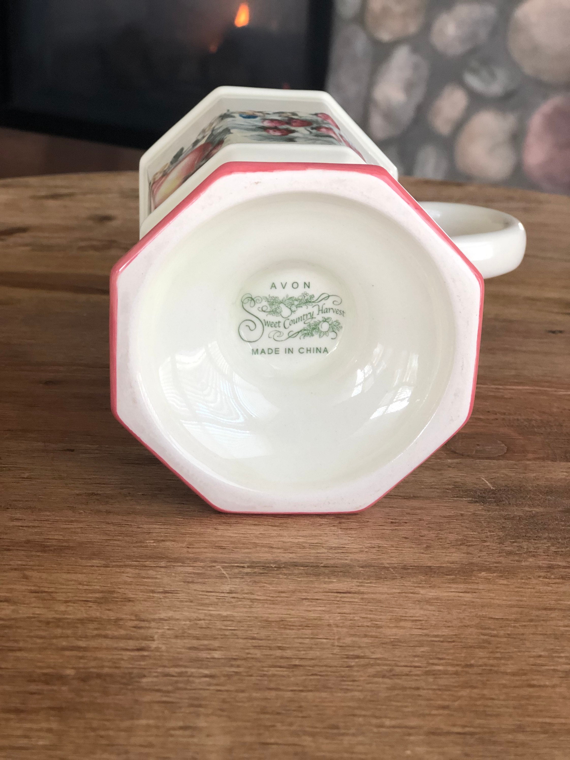 Vintage Avon “country Harvest” Pedestal Mugs, Set of Four - Etsy