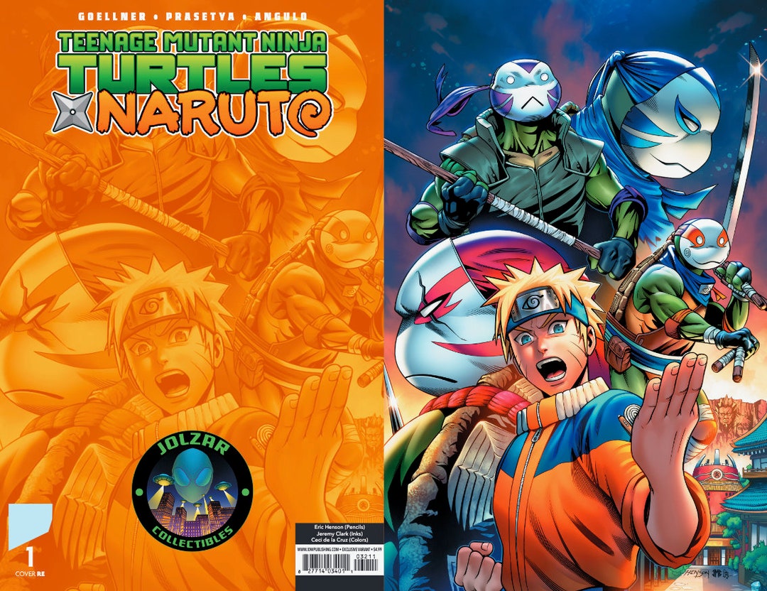 TMNT X Naruto 1 Jozar Collectibles Exclusive Virgin Variant Comic ...