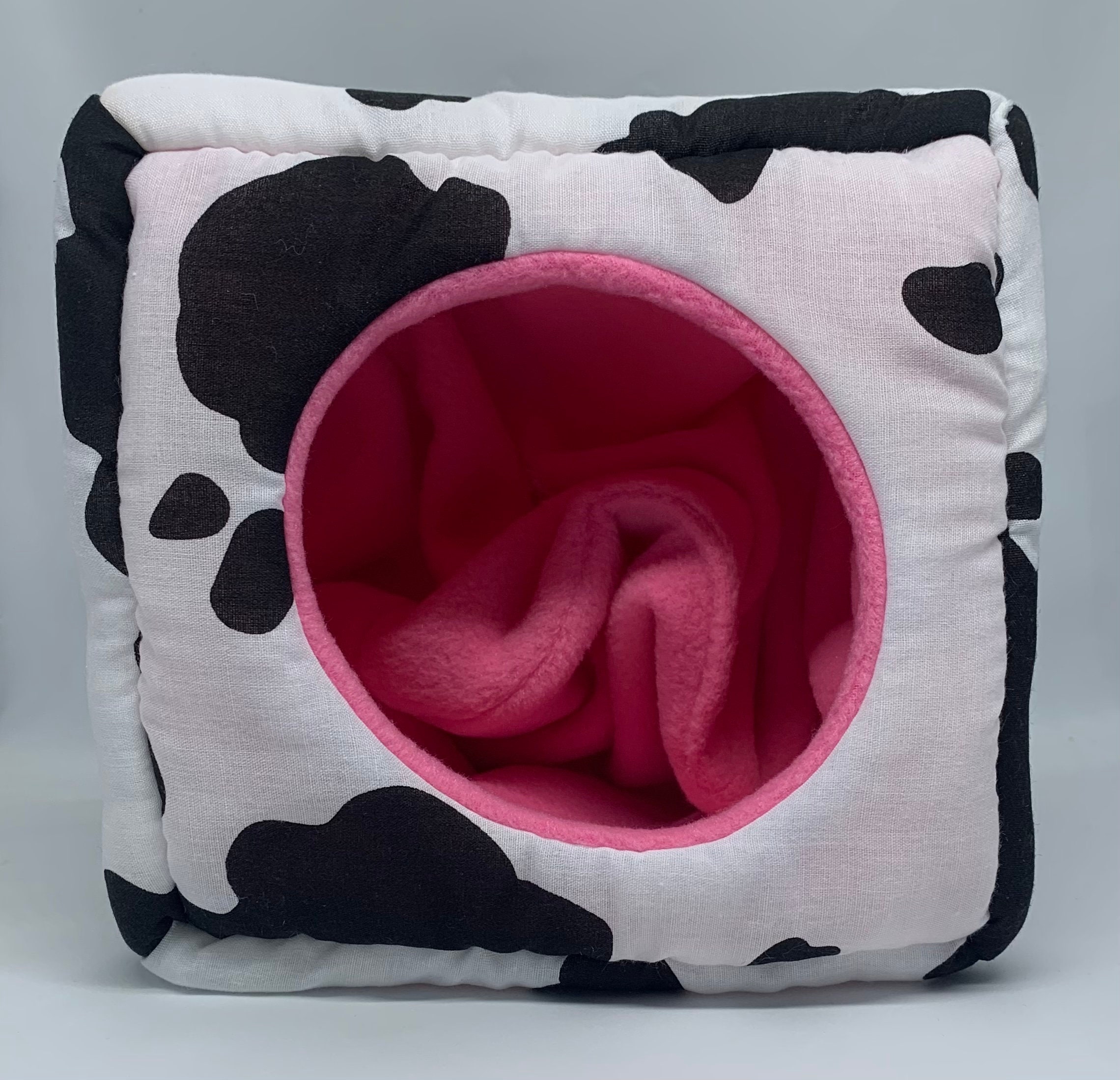 Cow Print Cube Bed and Snuggle Sack for Hedgehogs & Other | Etsy