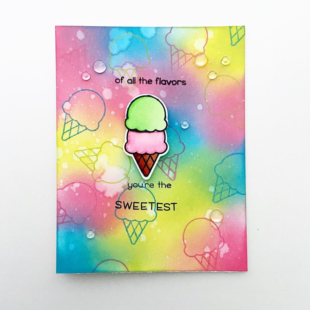Handmade You Are the Sweetest Card [double Scoop Ice Cream Card ...